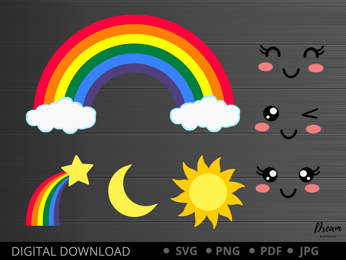Rainbow SVG Bundle Layered Rainbow Rainbow PNG Rainbow - Etsy Australia