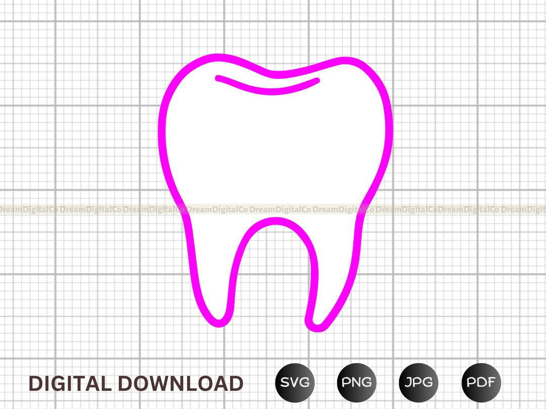 Layered Tooth Svg, Tooth Teeth Dental Cut File, Tooth Clipart PNG ...