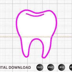 Layered Tooth Svg, Tooth Teeth Dental Cut File, Tooth Clipart PNG ...