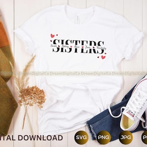 Sister SVG, Sibling Svg, Sister Split Name Frame Svg Cut File, Sister ...