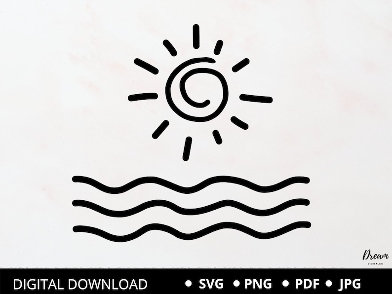 Sunshine Svg Ocean Svg Wave Svg Sunrise Svg Hello Summer - Etsy