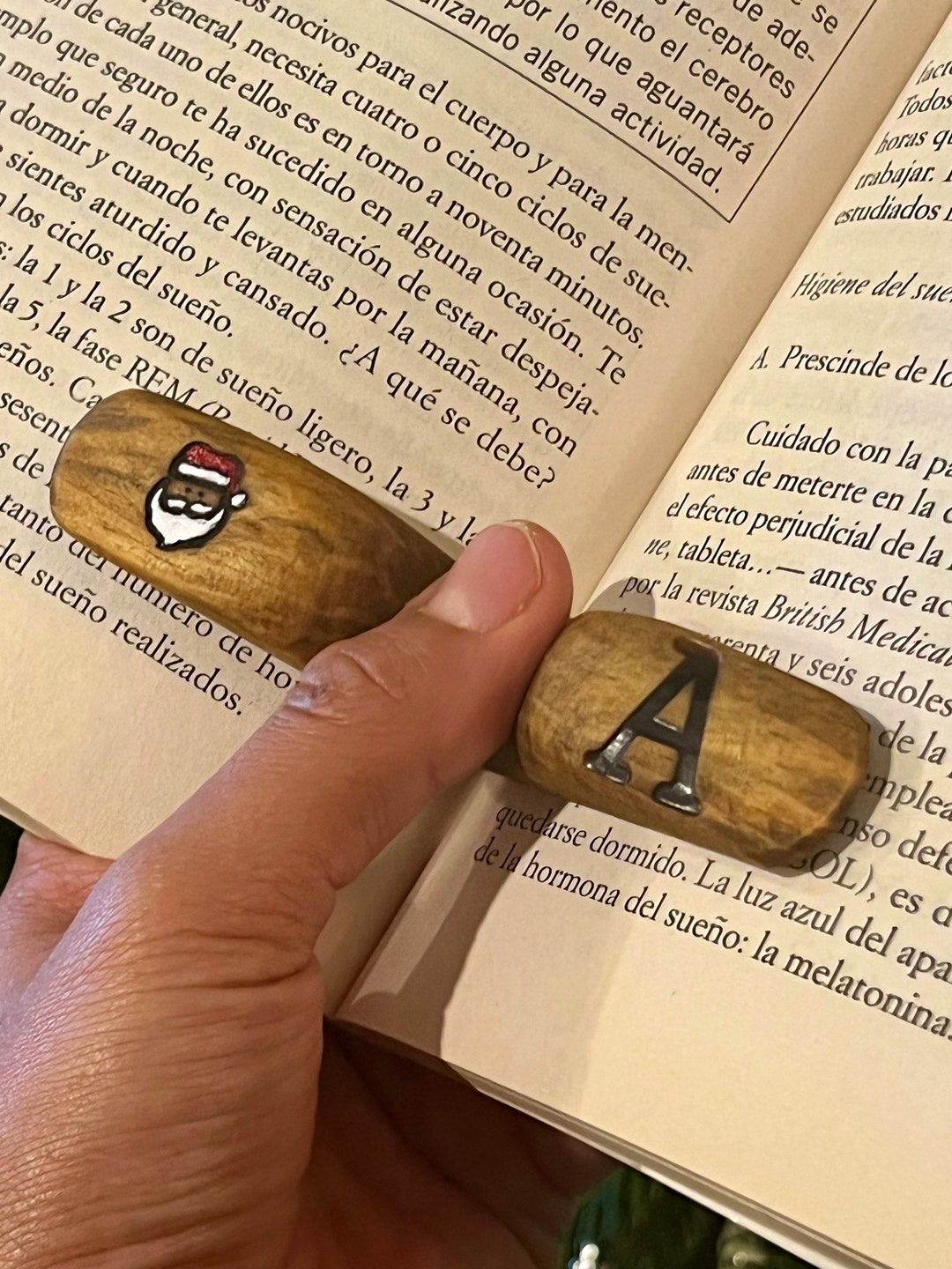 Personalized Wood Book Page Holder, Thumb Page Holder, Book Buddy ...