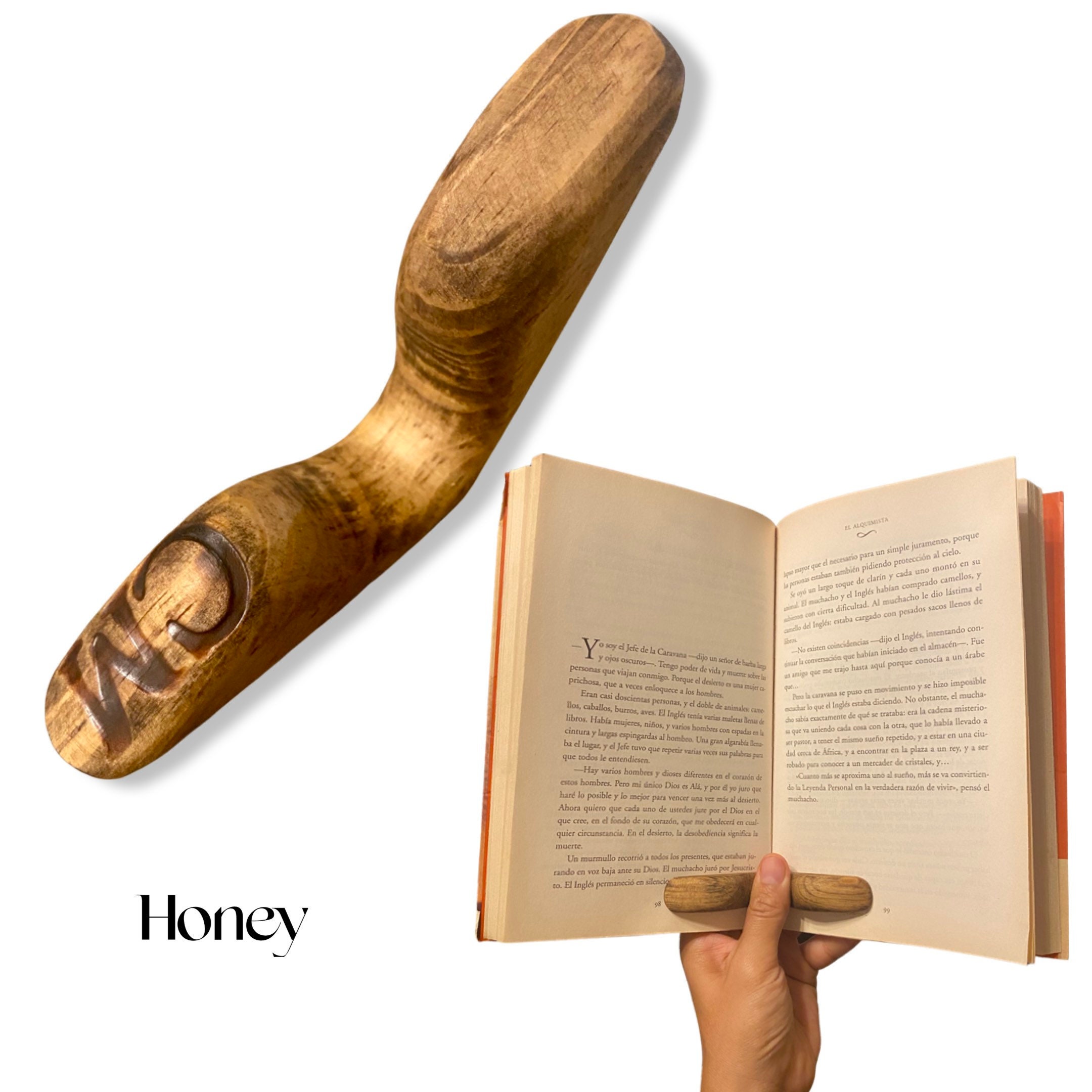 Handmade Wooden Thumb Page Holder: Book Lover Gift. - Etsy