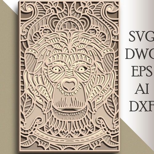 Monkey Multilayer SVG/ Monkey Cut File/ 3D Layer/ Plywood - Etsy