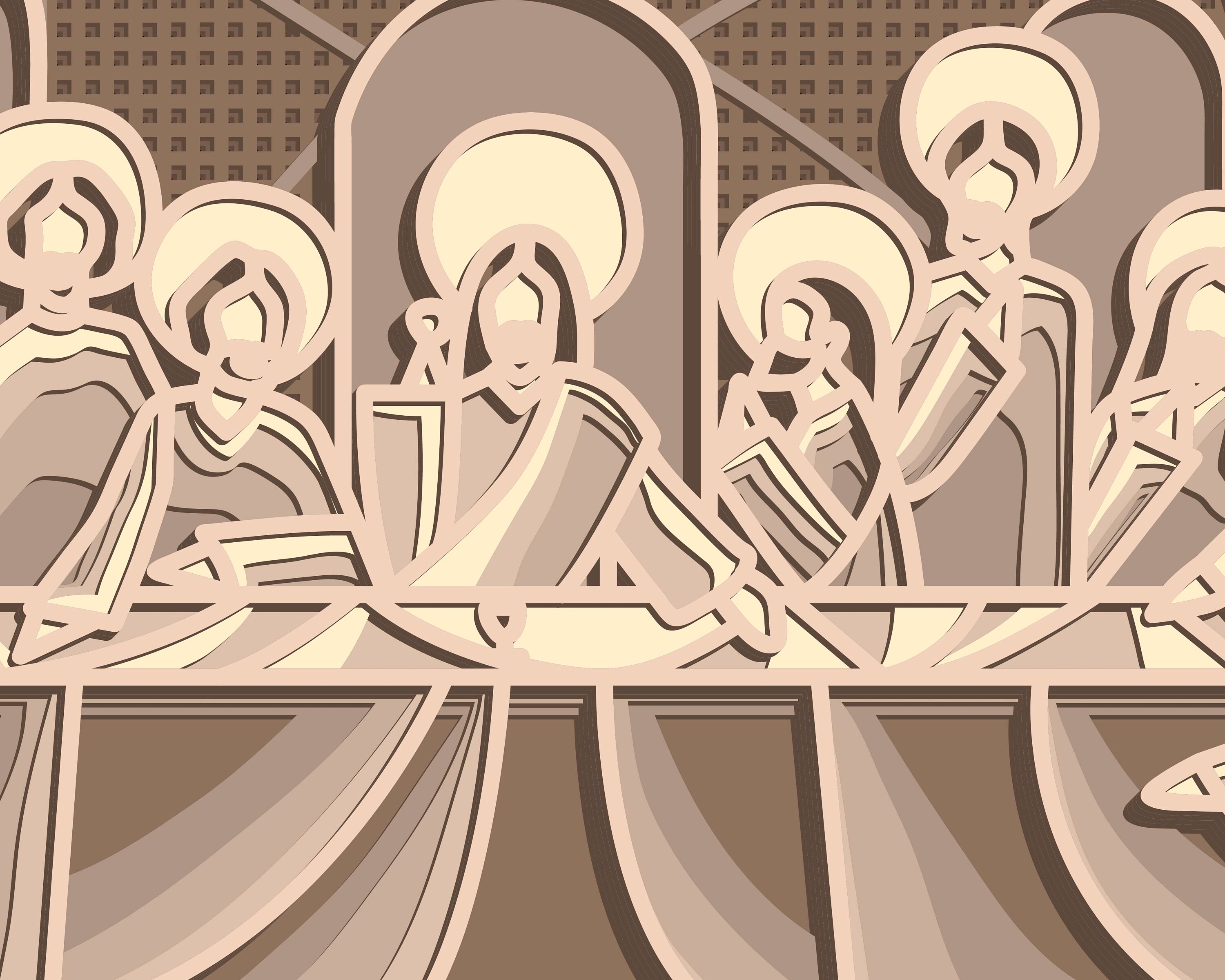 The Last Supper Multilayer SVG/ the Last Supper Cut File/ 3D - Etsy Canada