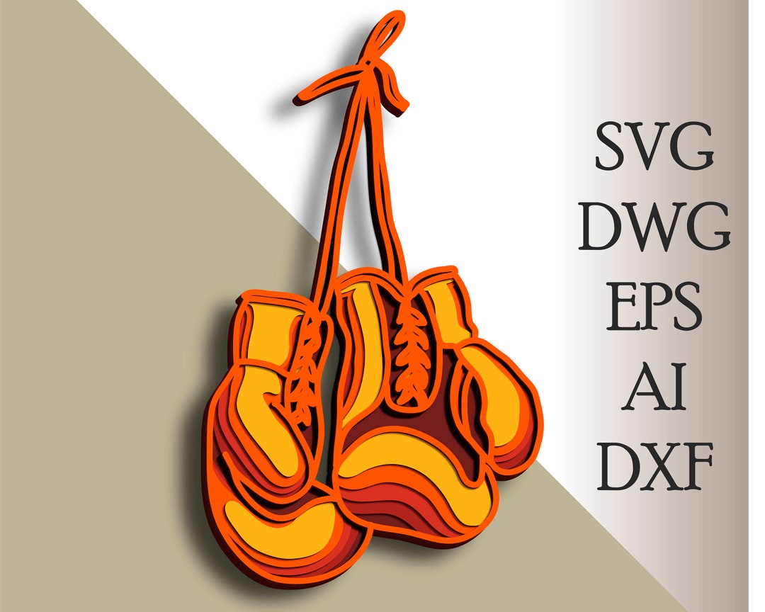 Boxing Multilayer SVG/ Boxing Cut File/ 3D Layer/ Plywood - Etsy