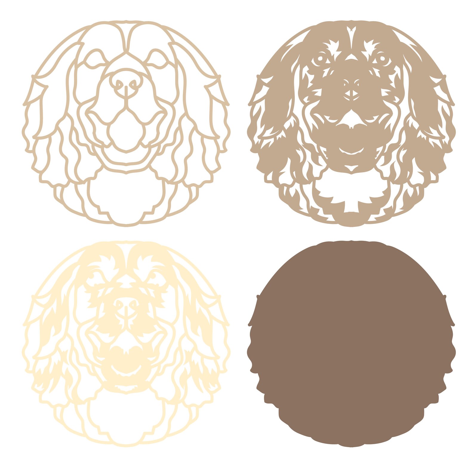 Boykin Spaniel Multilayer SVG/ Boykin Spaniel Cut File/ 3D - Etsy