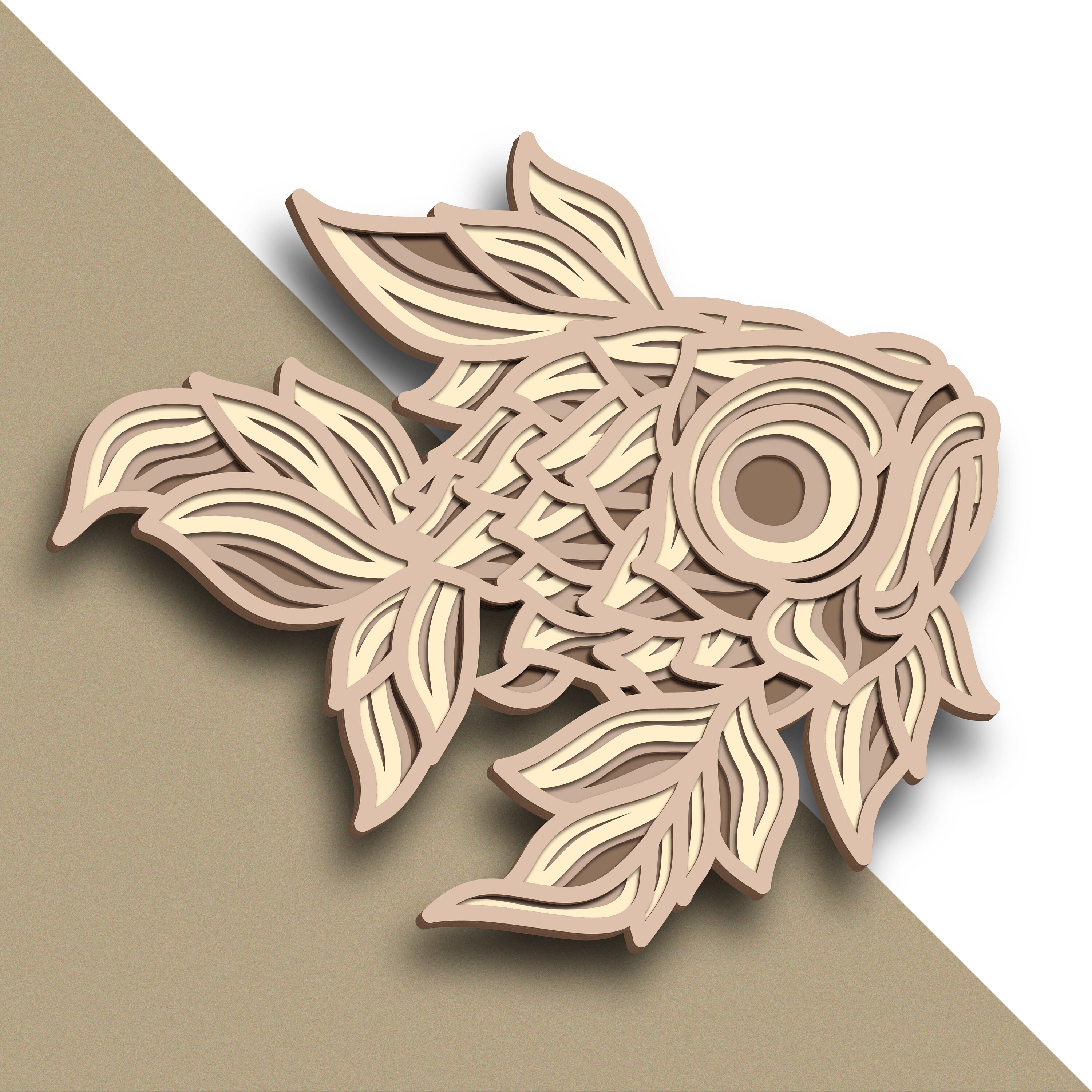 Fish Multilayer SVG/ Fish Cut File/ 3D Layer/ Plywood Cutting/ - Etsy