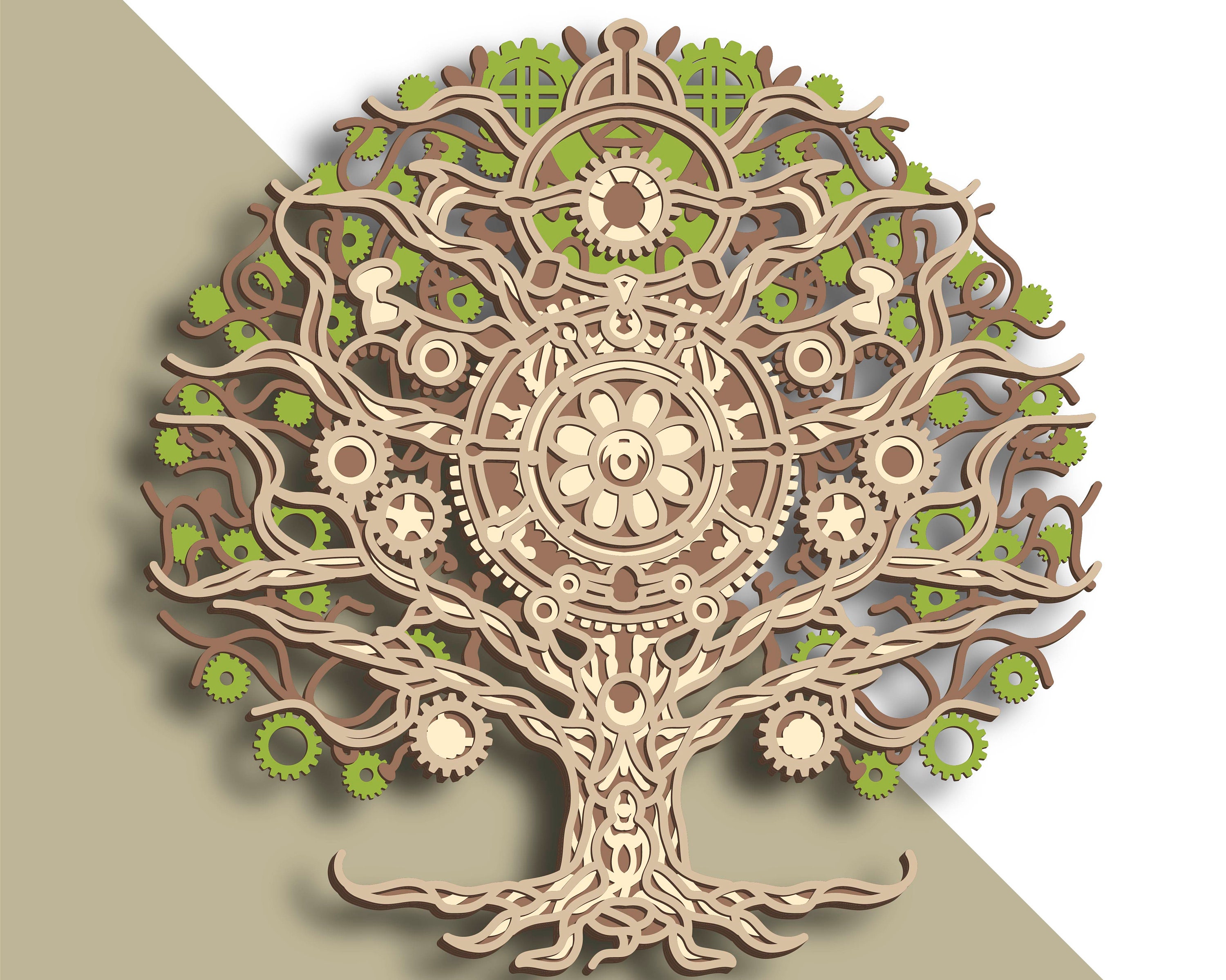 Tree of Life Multilayer SVG. Laser Cut File. Layer Construction ...
