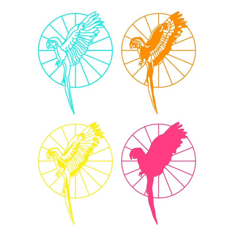 Parrot Multilayer SVG/ Parrot Cut File/ 3D Layer/ Plywood - Etsy
