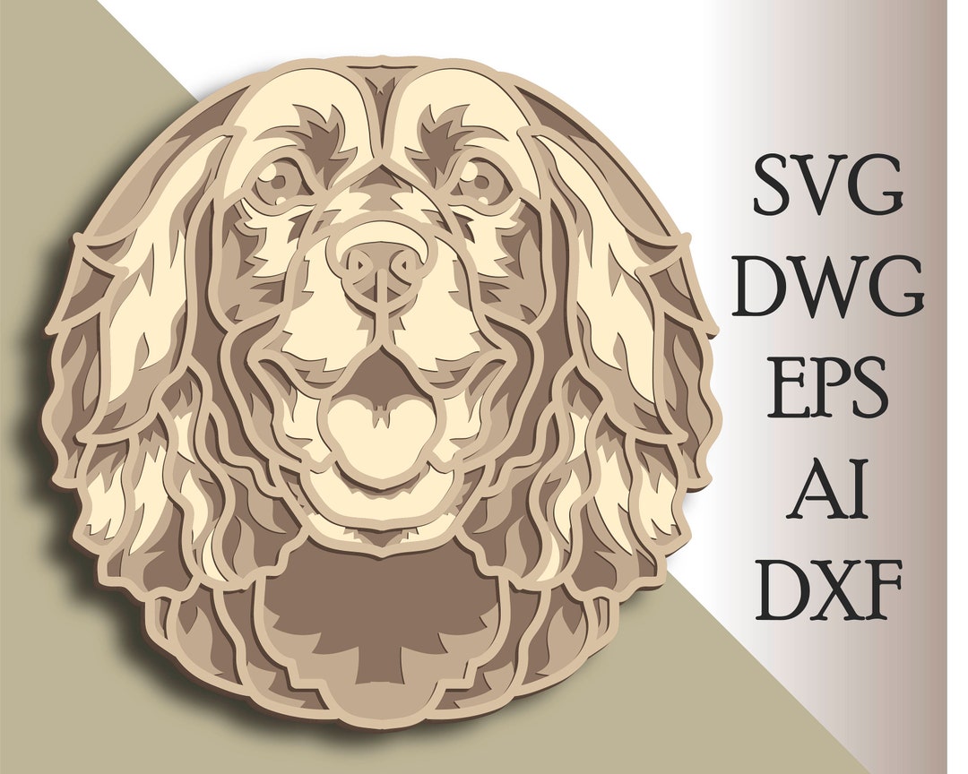 Boykin Spaniel Multilayer SVG/ Boykin Spaniel Cut File/ 3D - Etsy