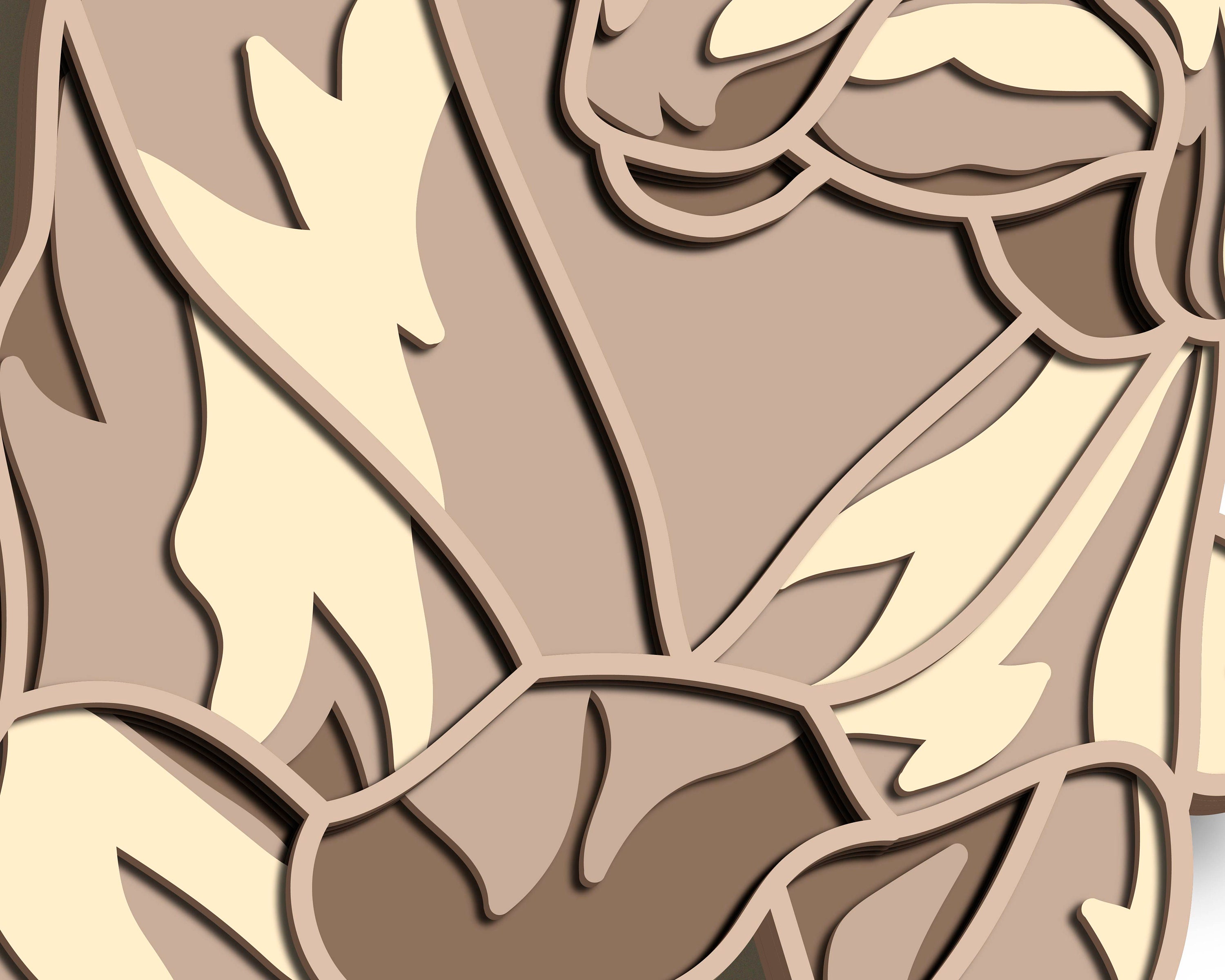 Boxer Dog Multilayer SVG/ Boxer Dog Cut File/ 3D Layer/ - Etsy