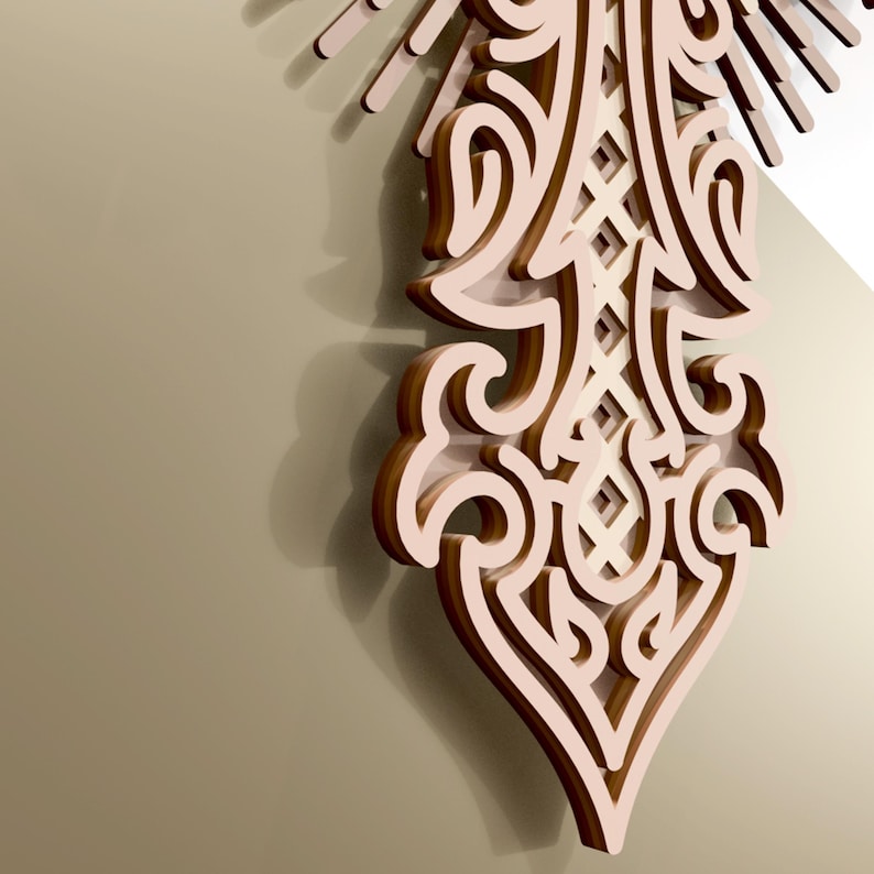 Cross Multilayer SVG. Laser Cut File. Layer Construction. Plywood ...