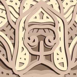 Rhodesian Ridgeback Multilayer SVG/ Rhodesian Ridgeback Cut File/ 3D ...