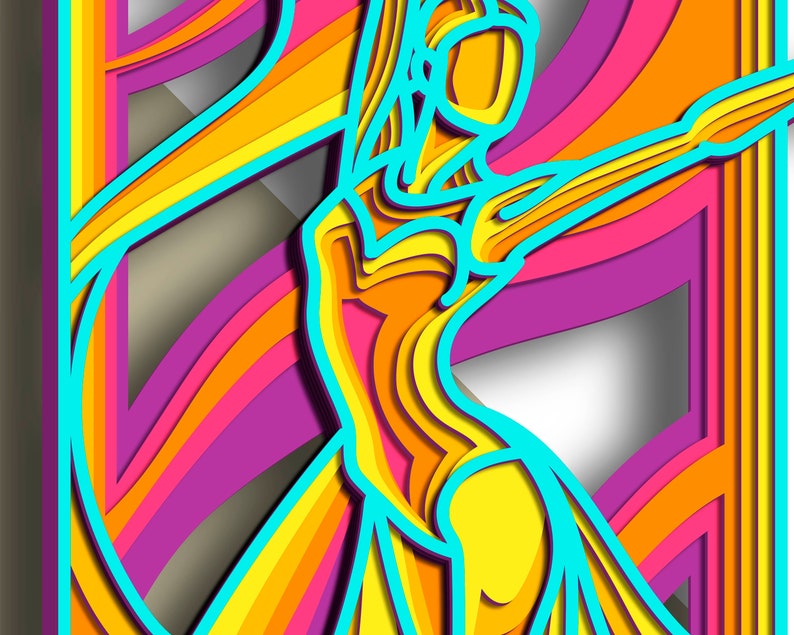 Dance Multilayer SVG/ Dance Cut File/ 3D Layer/ Plywood | Etsy