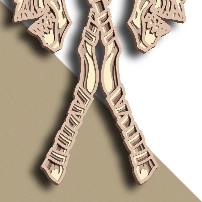 Ax Multilayer SVG/ Ax Cut File/ 3D Layer/ Plywood Cutting/ | Etsy