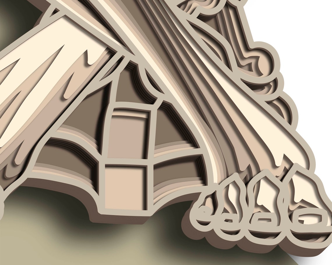 Gargoyle Multilayer SVG/ Gargoyle Mandala Cut File/ 3D Layer/ - Etsy