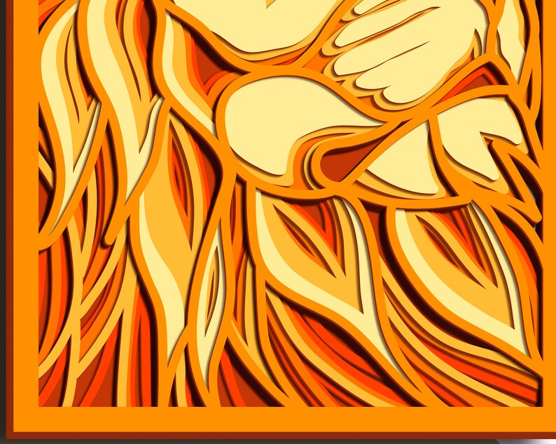 Lion Multilayer SVG/ Lion Cut File/ 3D Layer/ Plywood Cutting/ - Etsy