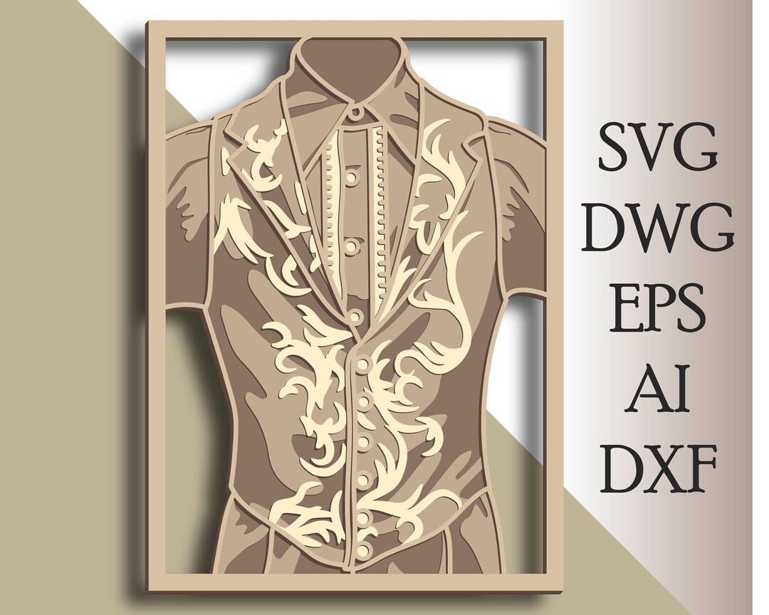 Fashion Man Multilayer SVG/ Fashion Man Cut File/ 3D Layer/ - Etsy