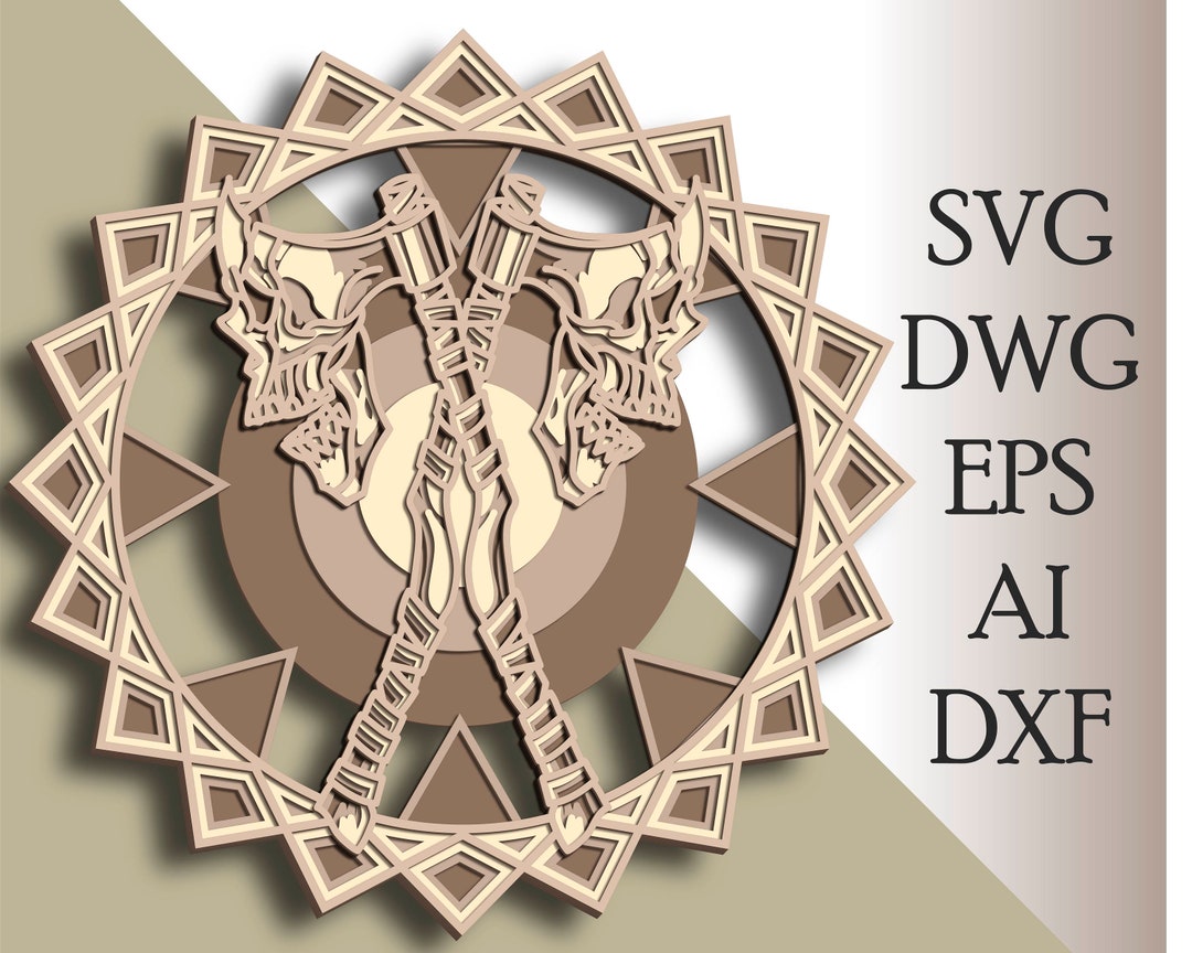 Ax Multilayer SVG/ Ax Cut File/ 3D Layer/ Plywood Cutting/ Paper ...