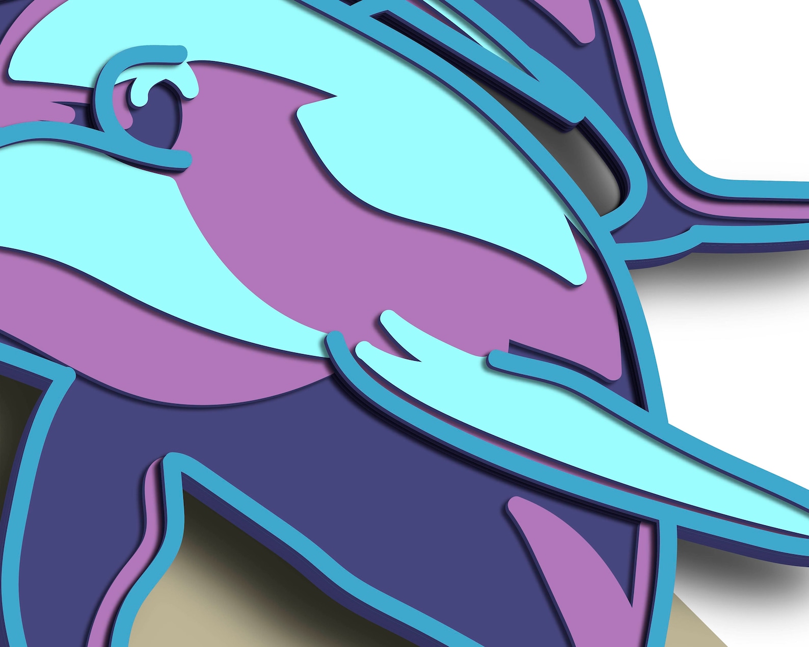 Dolphin Multilayer SVG/ Dolphin Cut File/ 3D Layer/ Plywood | Etsy