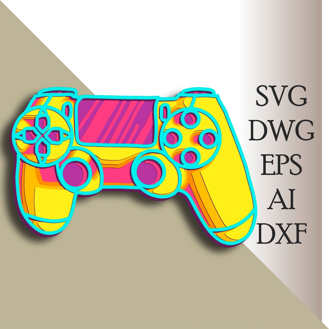 Gamer Multilayer SVG/ Gamer Cut File/ 3D Layer/ Plywood Cutting/ Paper ...