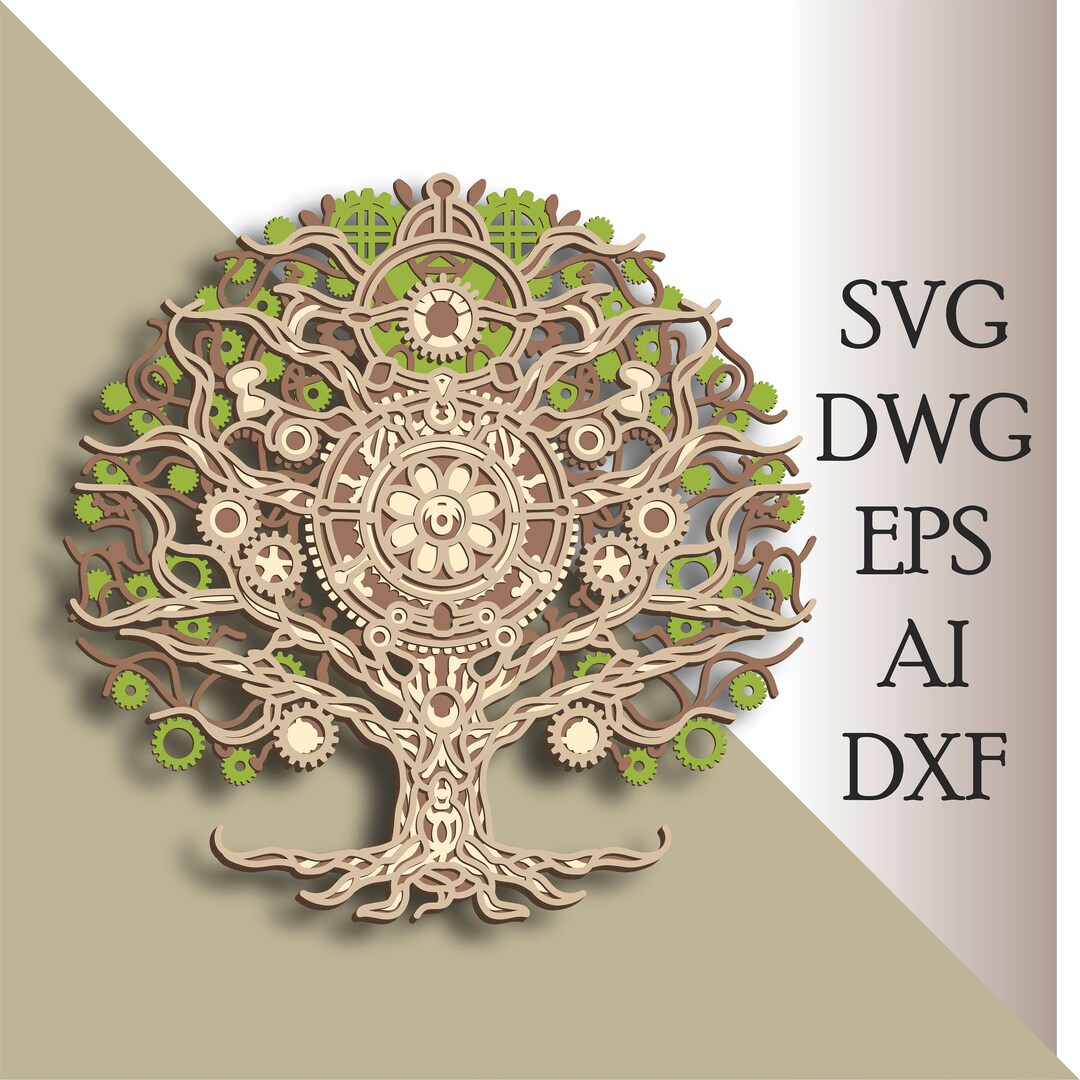 Tree of Life Multilayer SVG/ Tree of Life Cut File/ 3D Layer/ Plywood ...