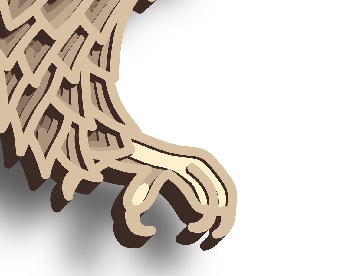 Eagle Multilayer SVG/ Eagle Cut File/ 3D Layer/ Plywood - Etsy