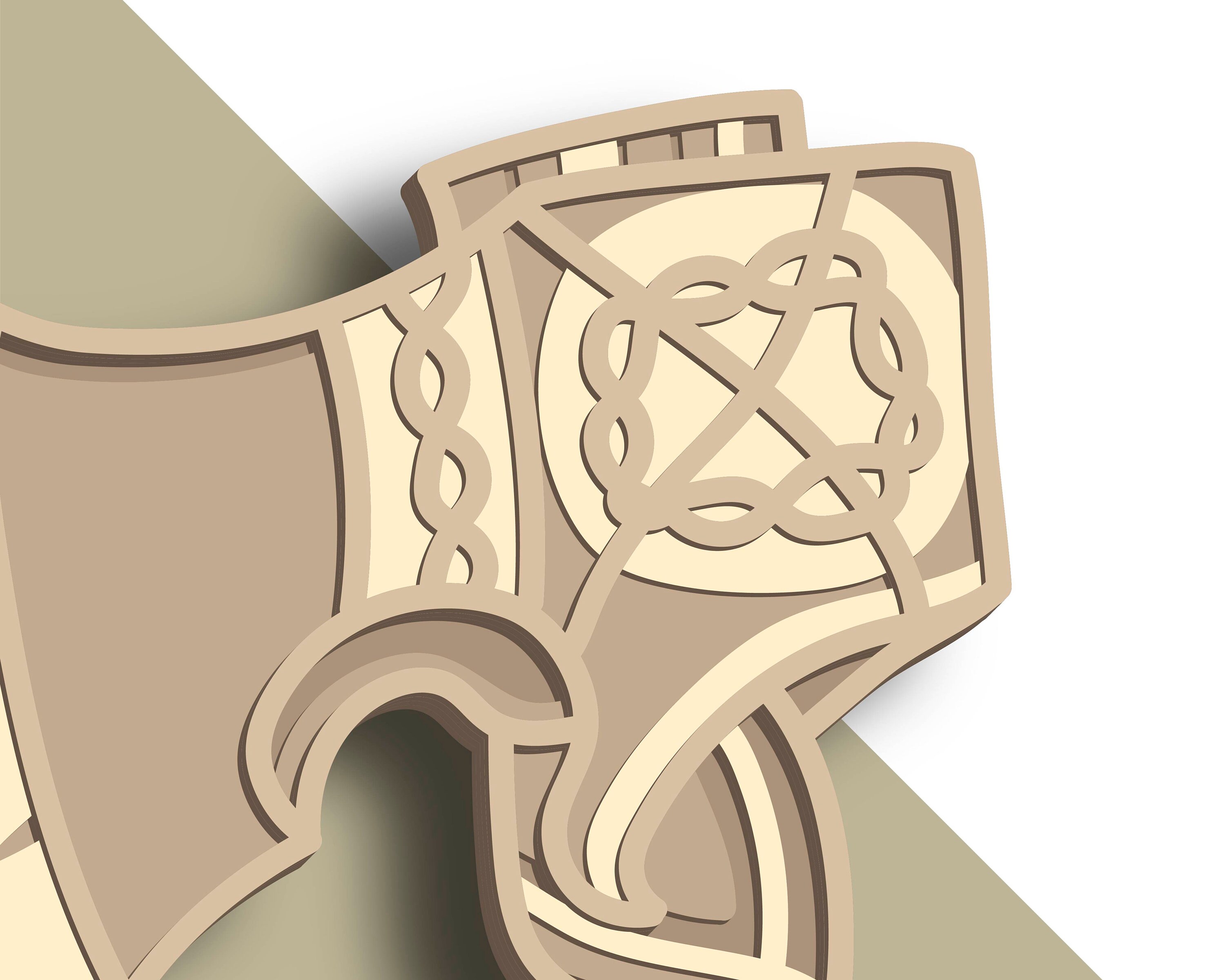 Ax Multilayer SVG/ Ax Cut File/ 3D Layer/ Plywood Cutting/ - Etsy