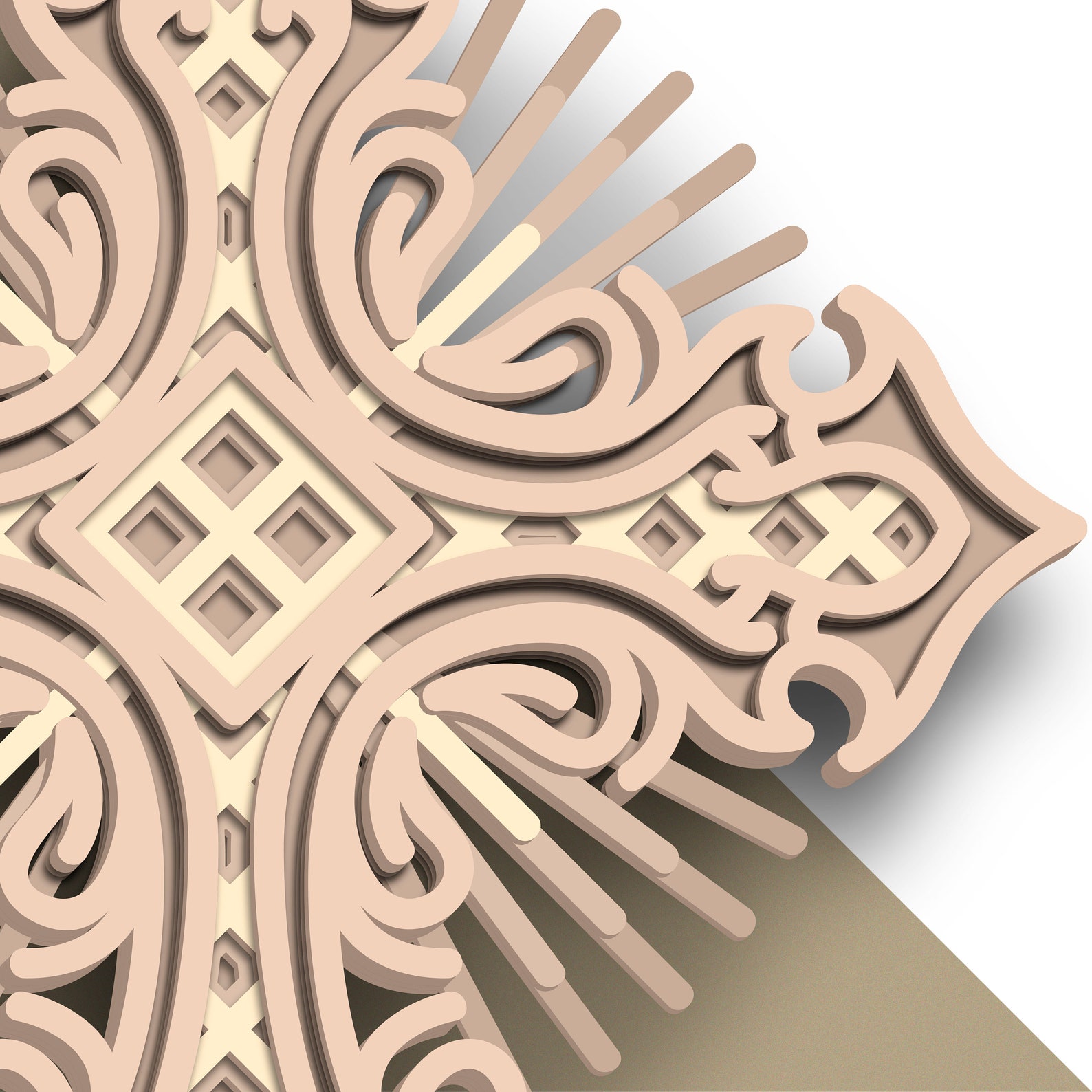 Cross Multilayer SVG/ Cross Cut File/ 3D Layer/ Plywood - Etsy