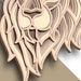 Lion Multilayer SVG/ Lion Cut File/ 3D Layer/ Plywood Cutting/ Paper ...