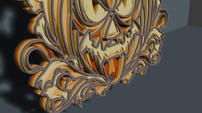 3D Pumpkin Multilayer SVG. Laser Cut File. Layer Construction. Plywood ...