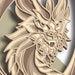 Dragon Multilayer SVG/ Dragon Cut File/ 3D Layer/ Plywood Cutting ...