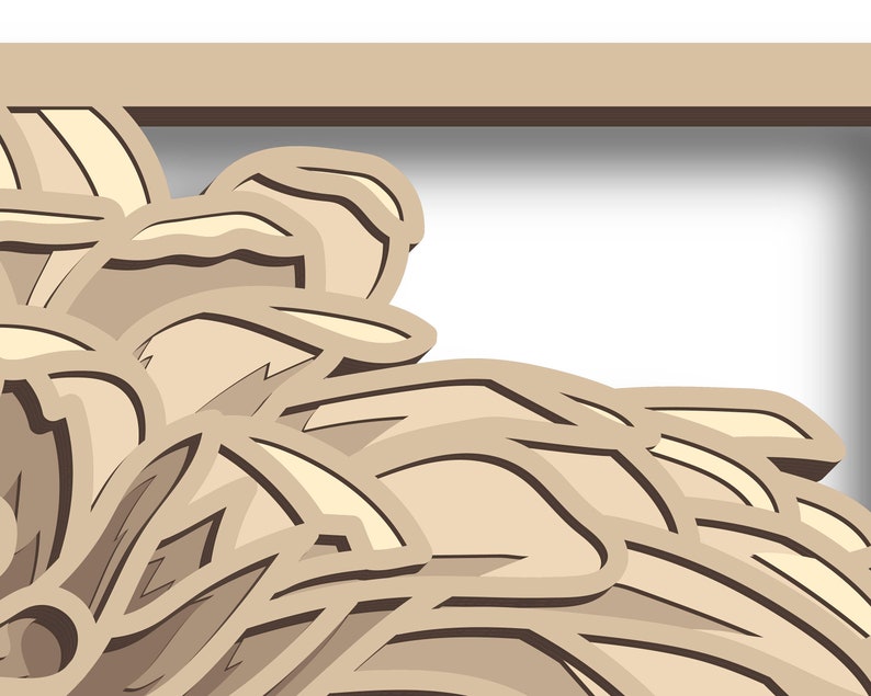 Frog 3D Multilayer SVG/ Frog Zentangle Cut File/ 3D Layer/ - Etsy