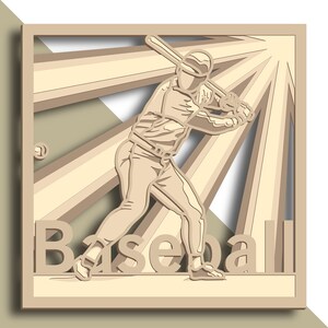 Baseball Bundle Multilayer SVG. Laser Cut File. Layer Construction ...