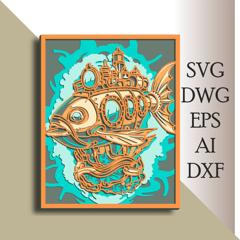 Fish Mandala Svg - Etsy