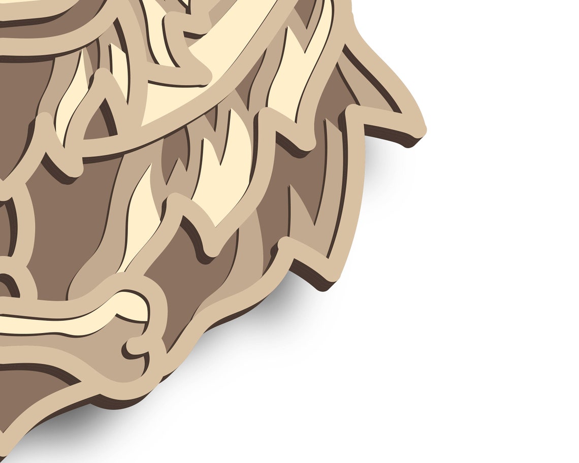 Airedale Multilayer SVG/ Airedale Cut File/ 3D Layer/ Plywood | Etsy