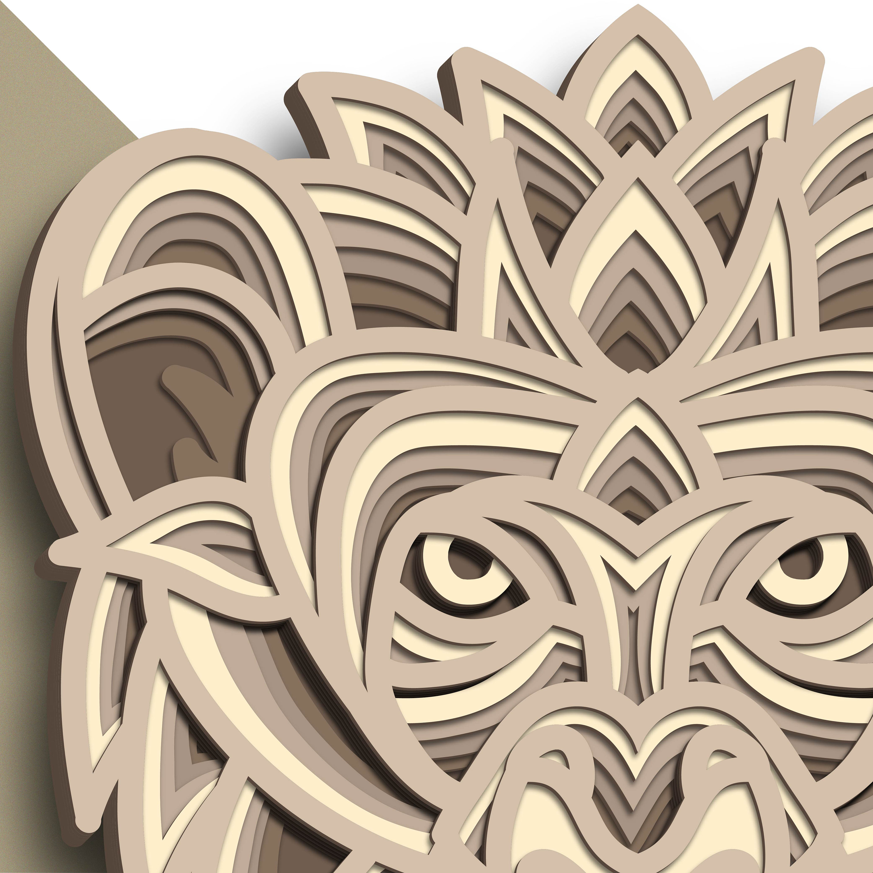 Monkey Multilayer SVG/ Monkey Cut File/ 3D Layer/ Plywood - Etsy