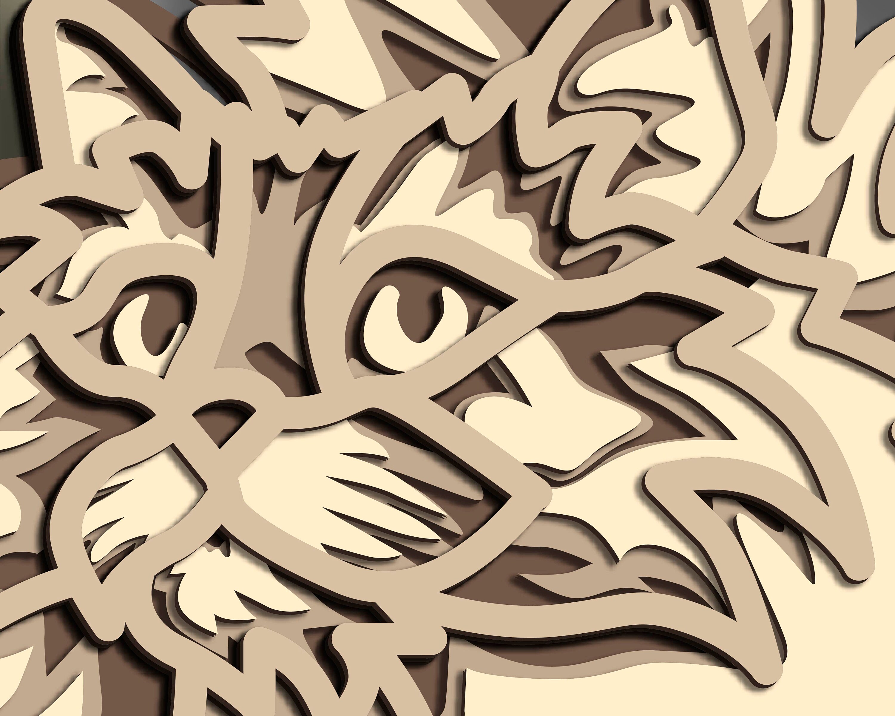 Cat Multilayer SVG/ Cat Cut File/ 3D Layer/ Plywood Cutting/ - Etsy Canada