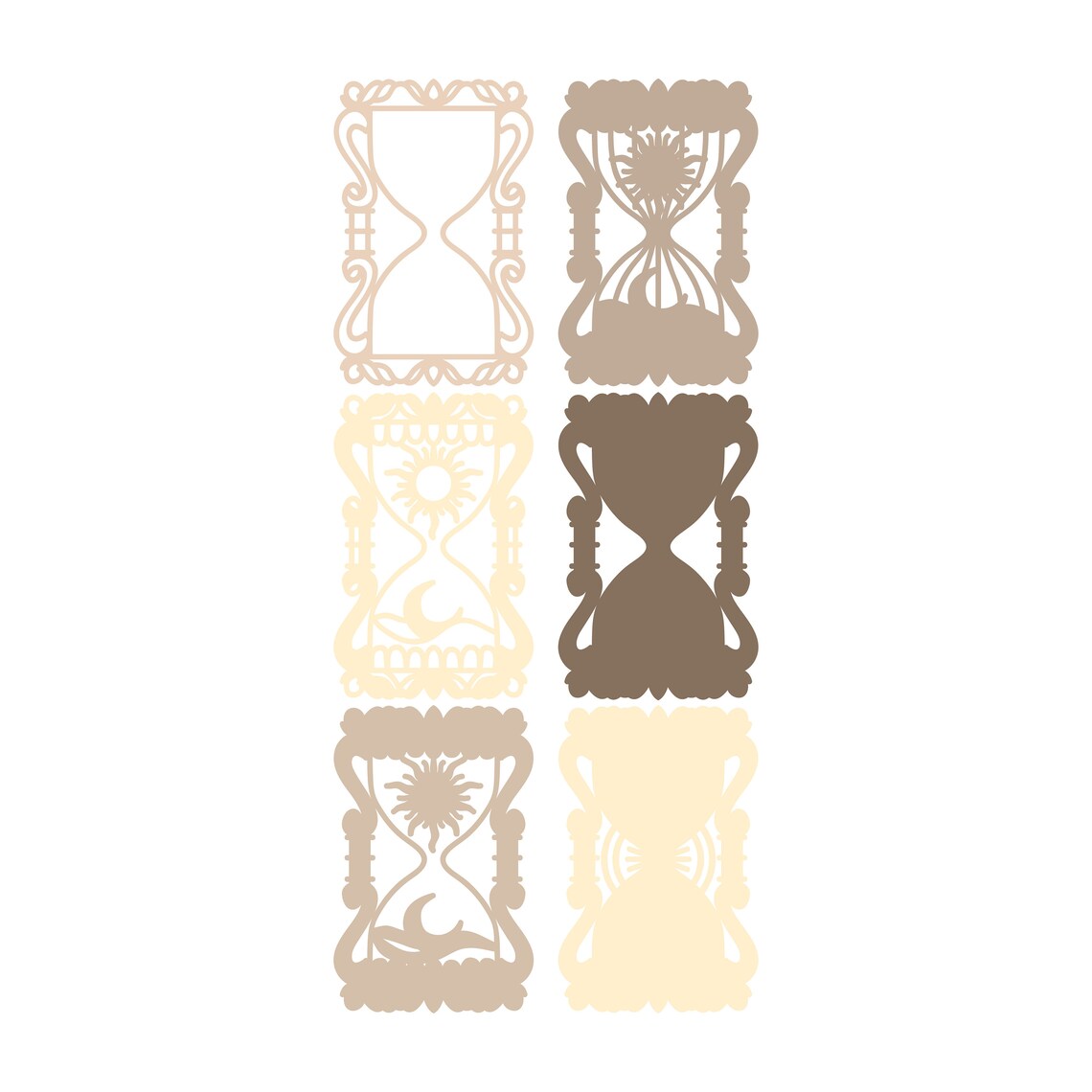 Hourglass Multilayer SVG/ Hourglass Cut File/ 3D Layer/ - Etsy