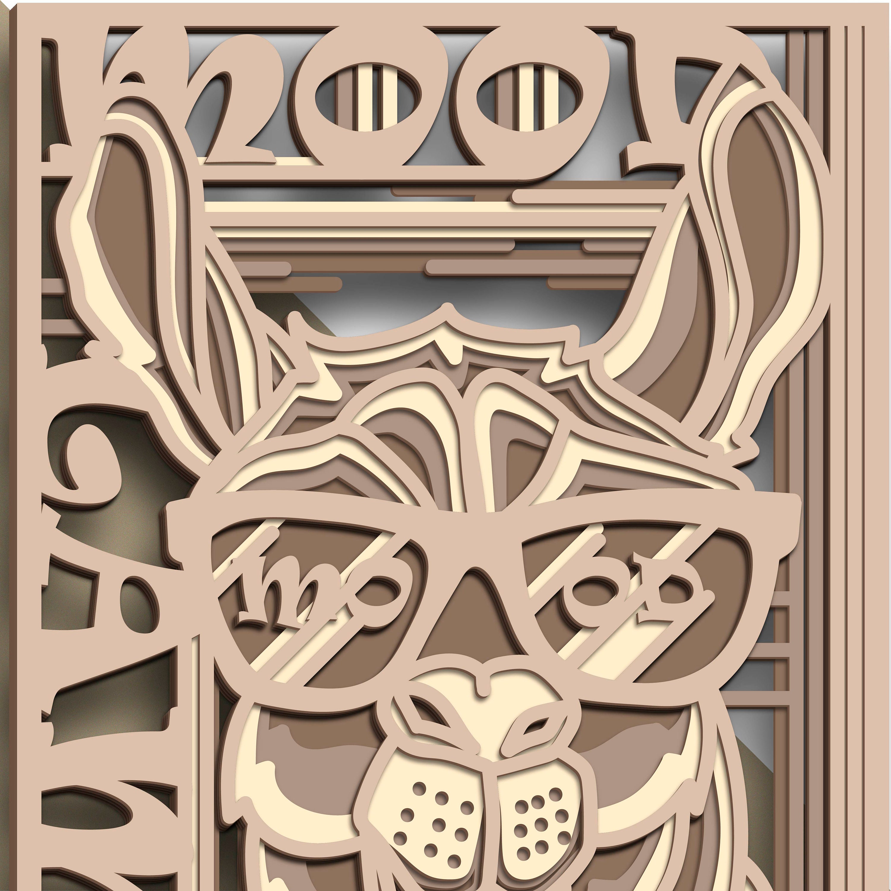 Lama Multilayer SVG/ Lama Cut File/ 3D Layer/ Plywood Cutting/ - Etsy