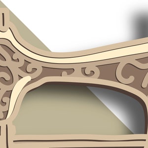 Sewing Machine Multilayer SVG/ Sewing Machine Cut File/ 3D Layer ...