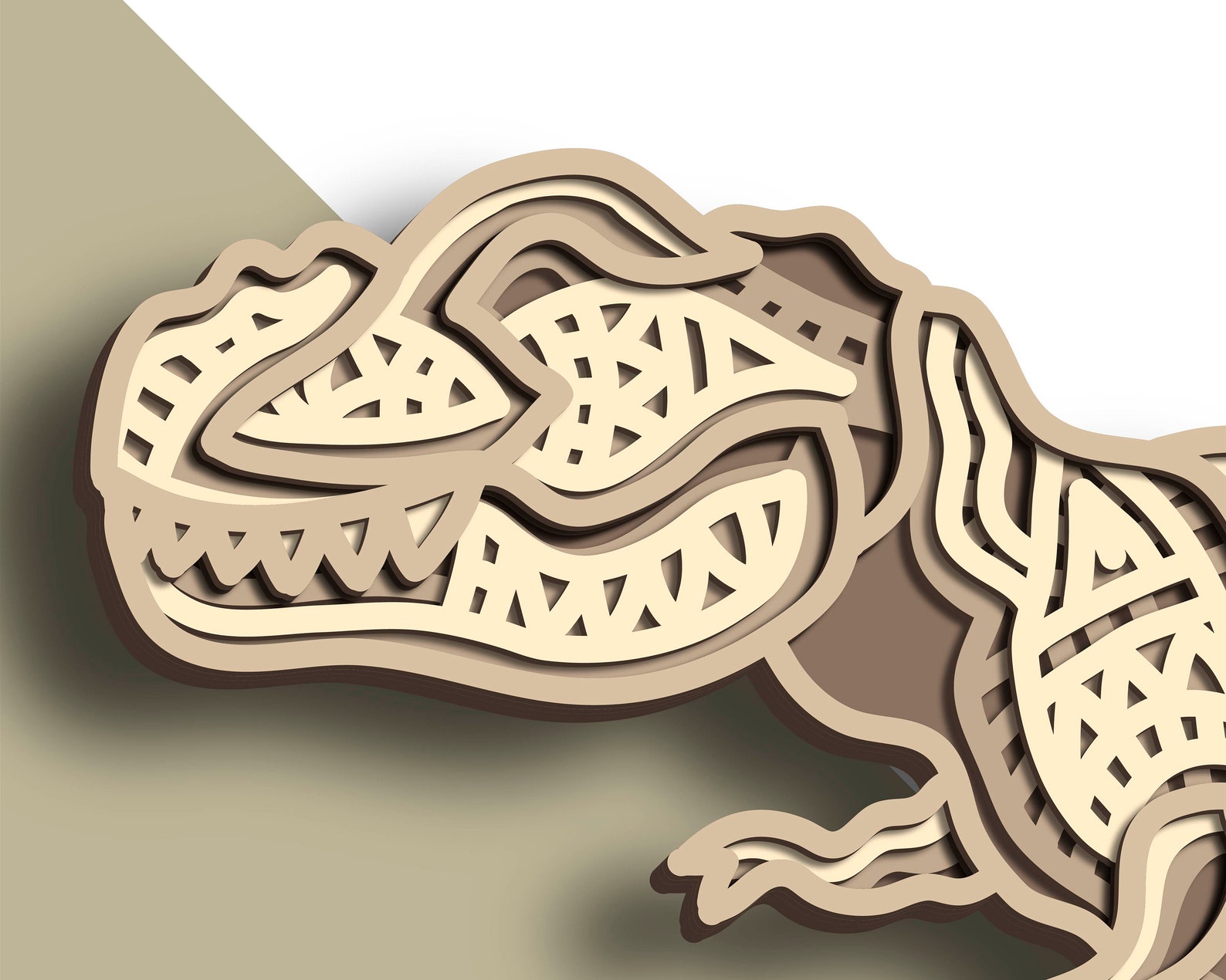 T-rex Multilayer SVG/ T-rex Cut File/ 3D Layer/ Plywood - Etsy UK