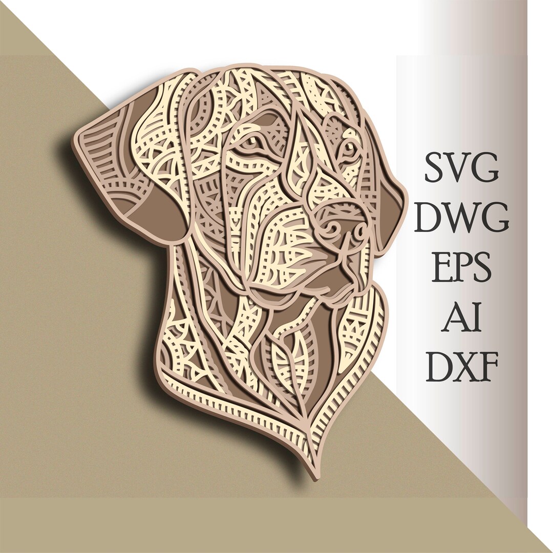 Rhodesian Ridgeback multilayer Hund svg / Rhodesian Ridgeback ...