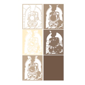 Train Multilayer SVG/ Train Cut File/ 3D Layer/ Plywood - Etsy