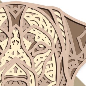 Rhodesian Ridgeback Multilayer SVG/ Rhodesian Ridgeback Cut File/ 3D ...