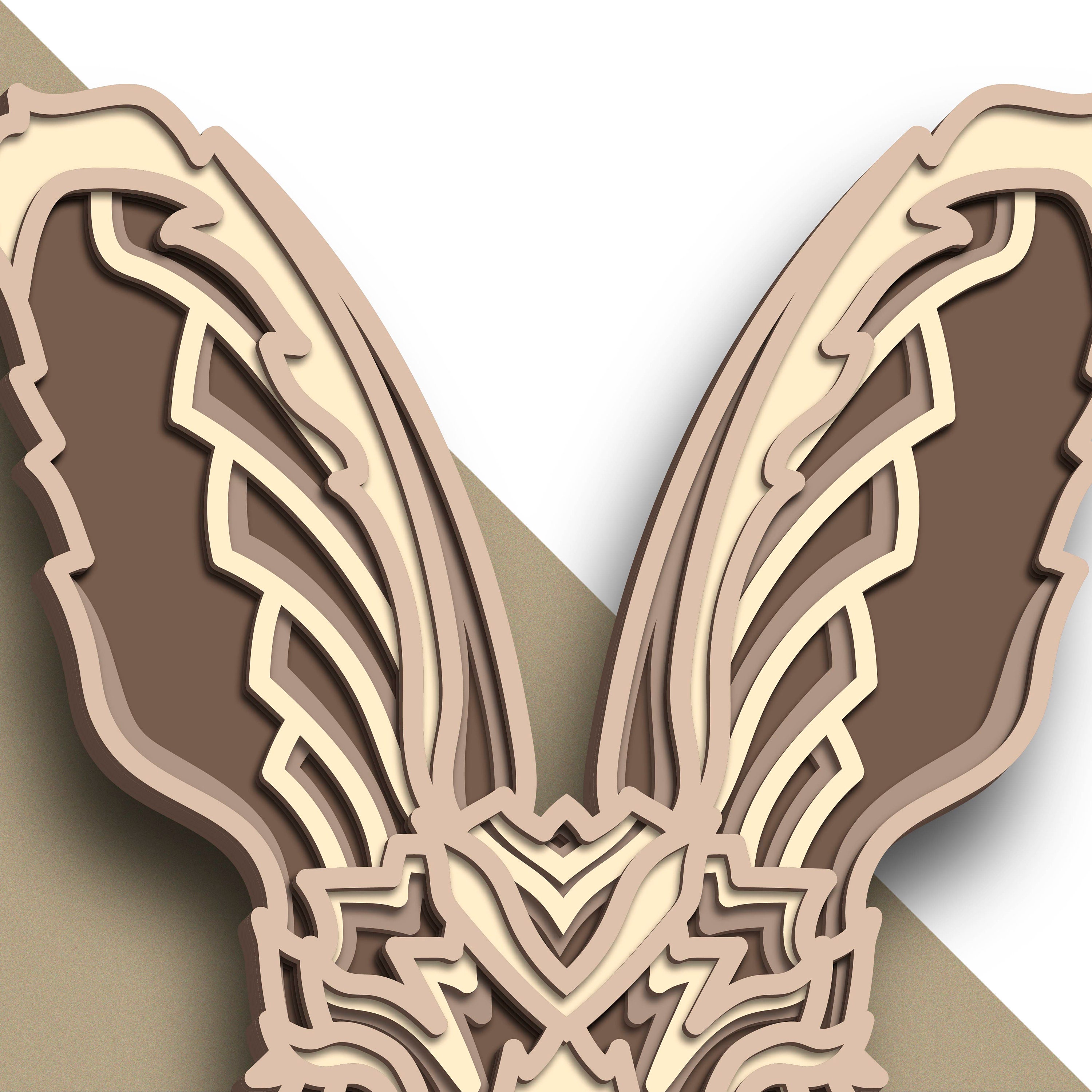 Rabbit Multilayer SVG/ Rabbit Cut File/ 3D Layer/ Plywood - Etsy