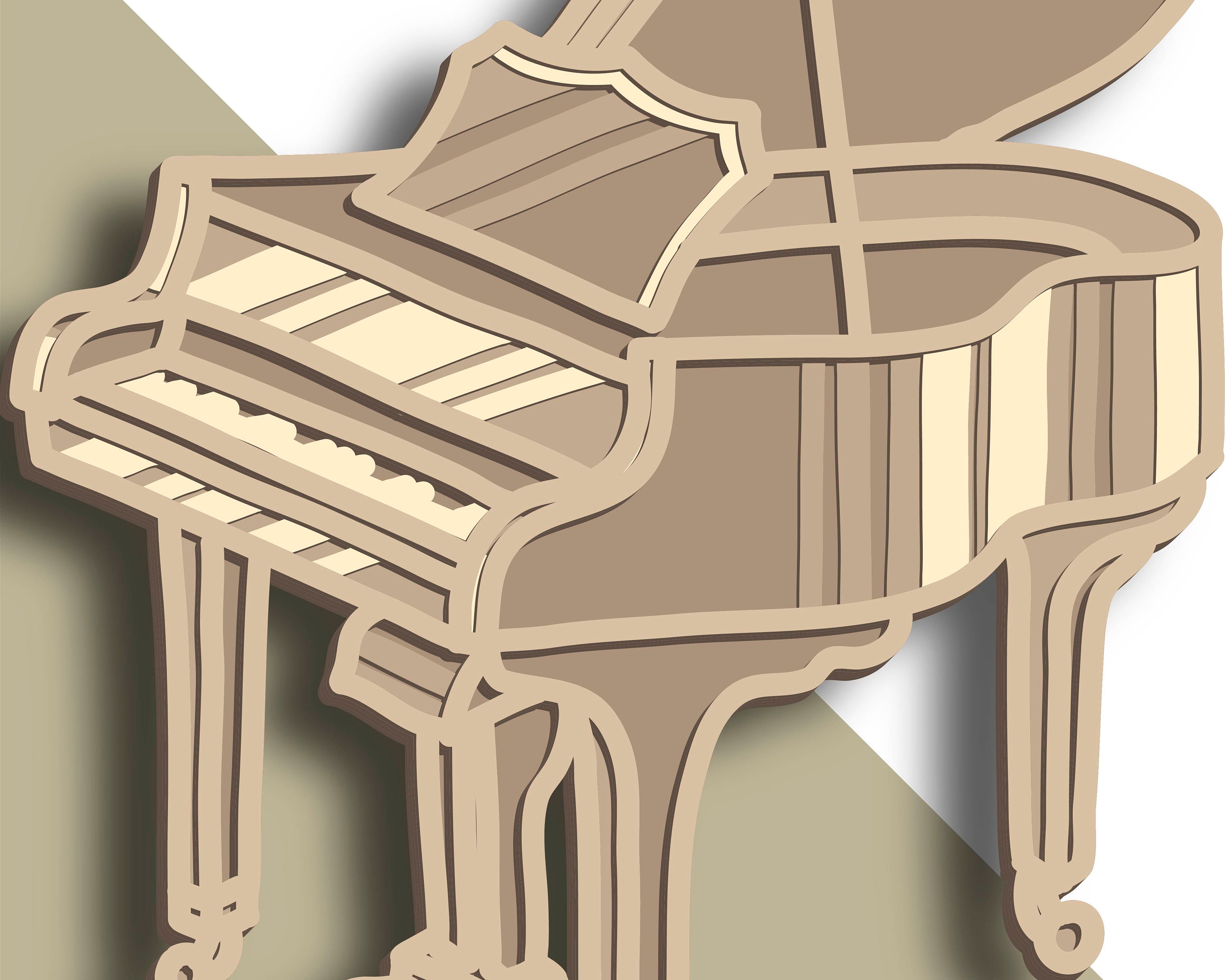 Music Bundle Multilayer SVG/ Music Bundle Cut File/ 3D Layer/ - Etsy