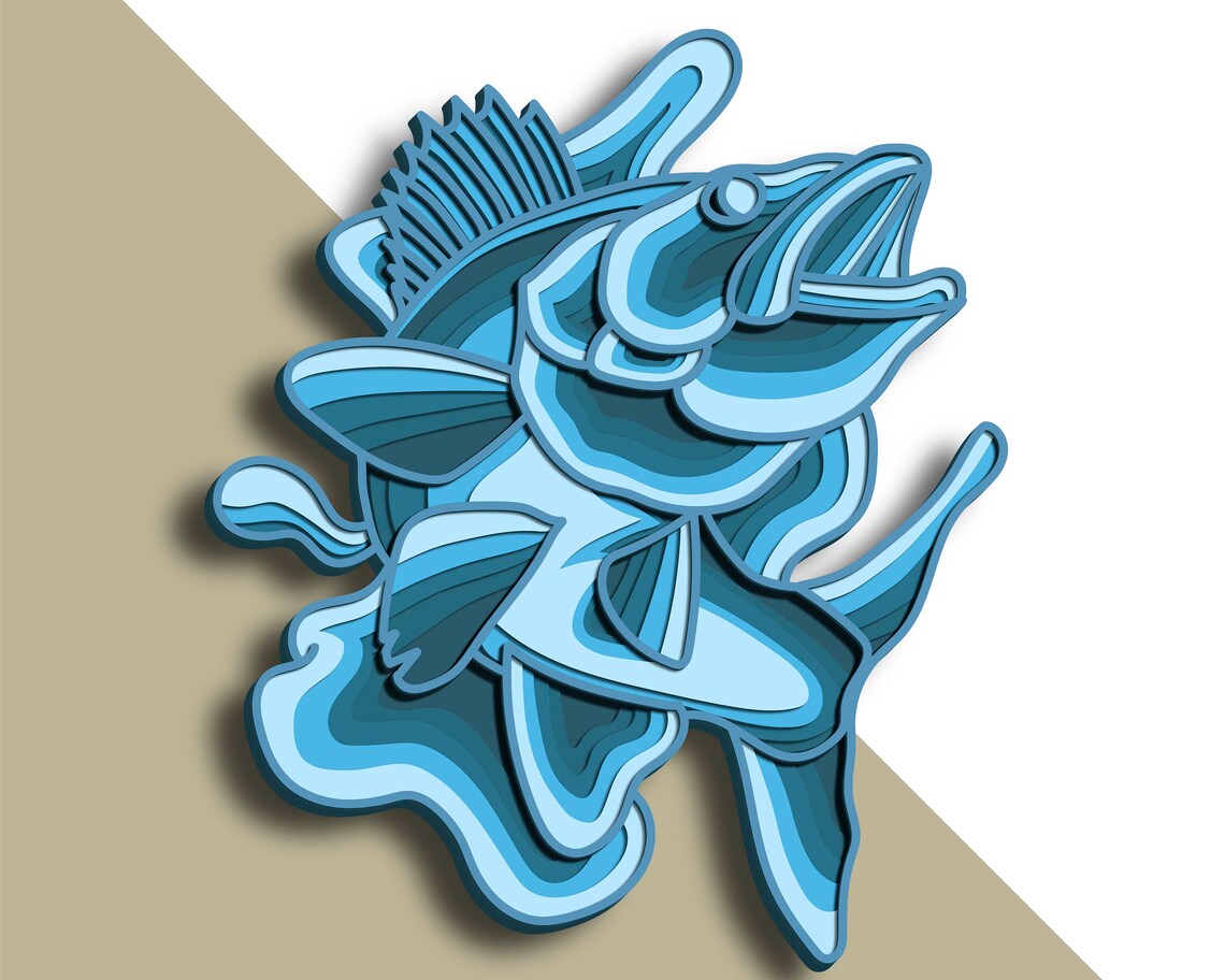 Fishing Multilayer SVG/ Fishing Cut File/ 3D Layer/ Plywood - Etsy