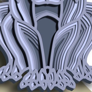 Gargoyle Multilayer SVG/ Gargoyle Mandala Cut File/ 3D Layer/ Plywood ...